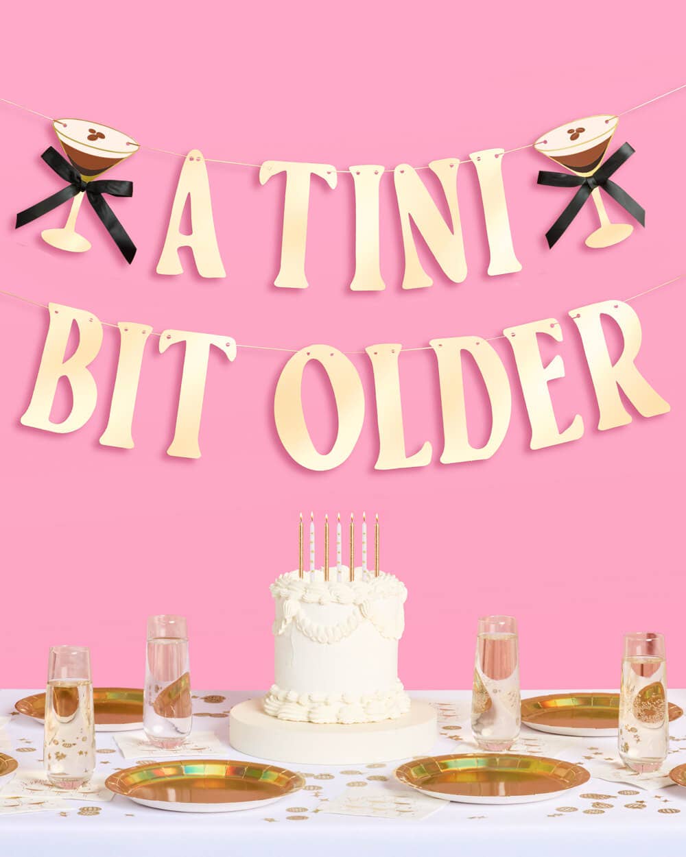 Espresso Tini Bit Older Banner - gold foil banner – Inflated